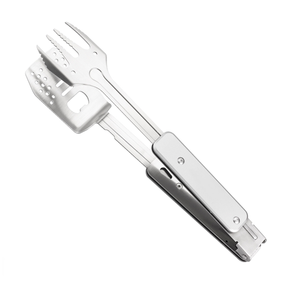 バーベキューはこれ1本でOK！ NEW GRILL MULTI TOOL 「BBQ011A」 フォークとスパチュラを組み合わせるとトングに変身 ...