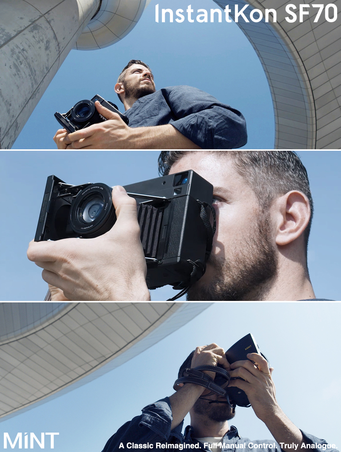 本格的なマニュアル操作が楽しめるインスタントカメラ『InstantKon SF70』。 懐かしさと新しさが共存！ | GREENFUNDING